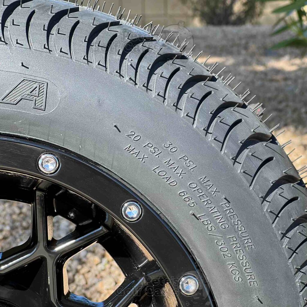 205/50-10 Excel Endura DOT Approved Street and Turf Golf Cart Tires (18 ...