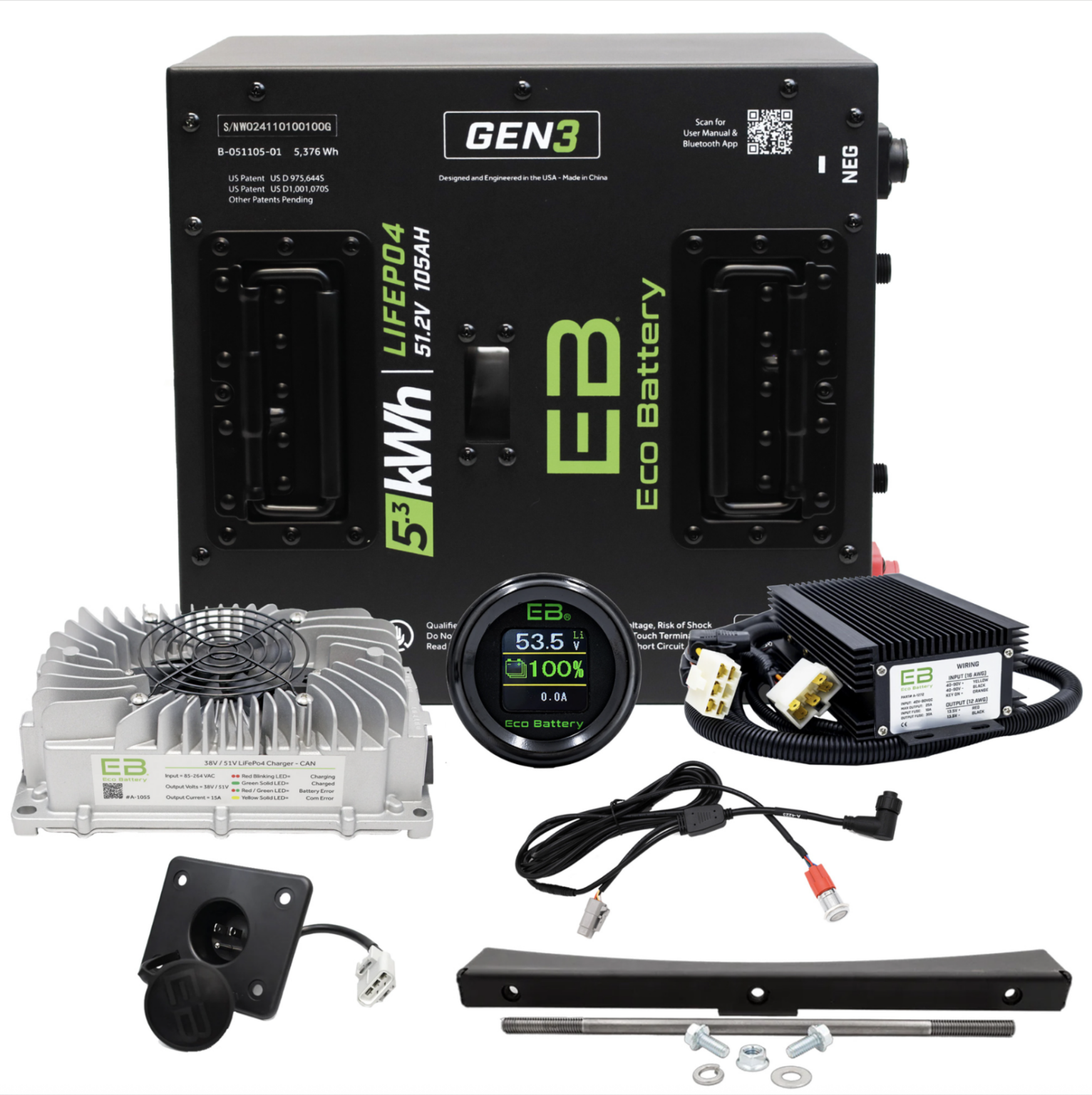 EZ-GO RXV 48V Lithium Battery Bundle 105Ah - EB® - Petes Golf Carts