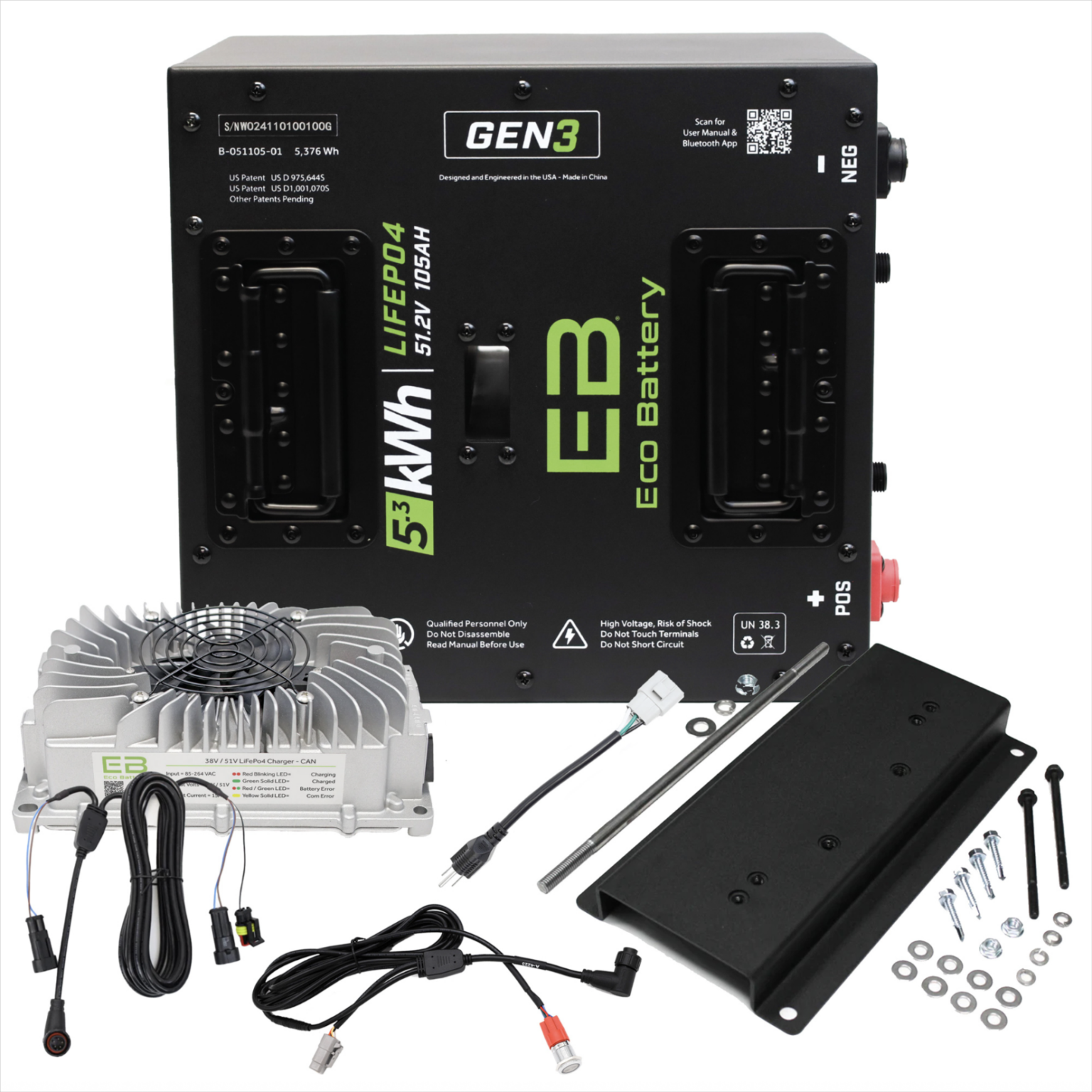 Bintelli 48V Lithium Battery Bundle - 105Ah - EB® - Petes Golf Carts