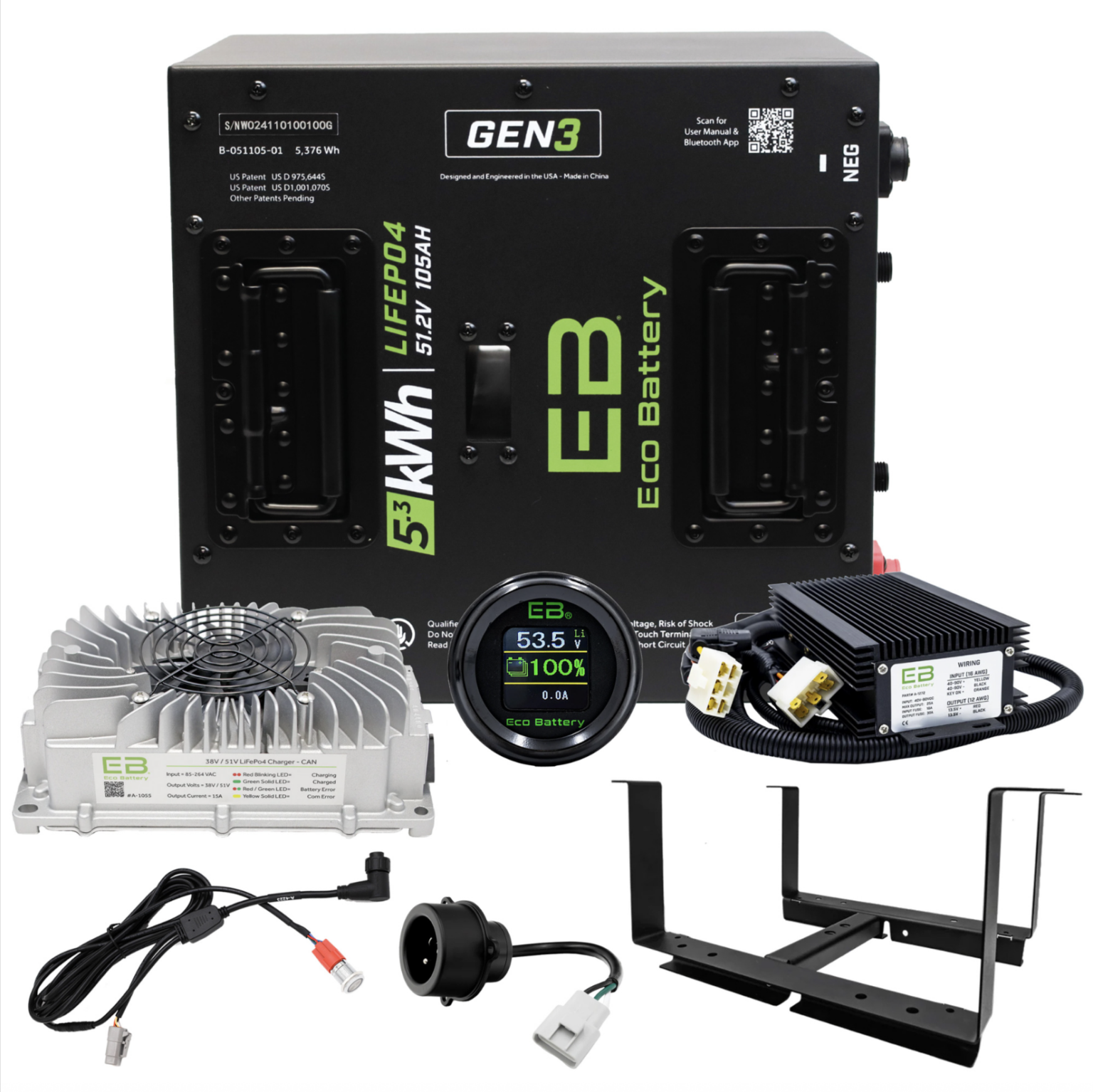 Yamaha Drive/Drive2 Lithium Battery Bundle 48V - 105Ah - EB® - Petes ...
