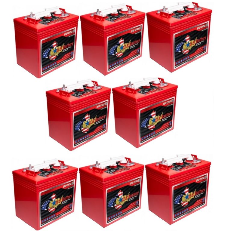 6 Volt Golf Cart Batteries US2000XC 220Ah US Battery | 8 Pack | 48V ...