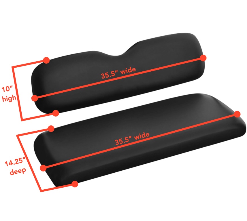 Rear Seat Kit Replacement Cushion Set - Universal Fit (Select your ...